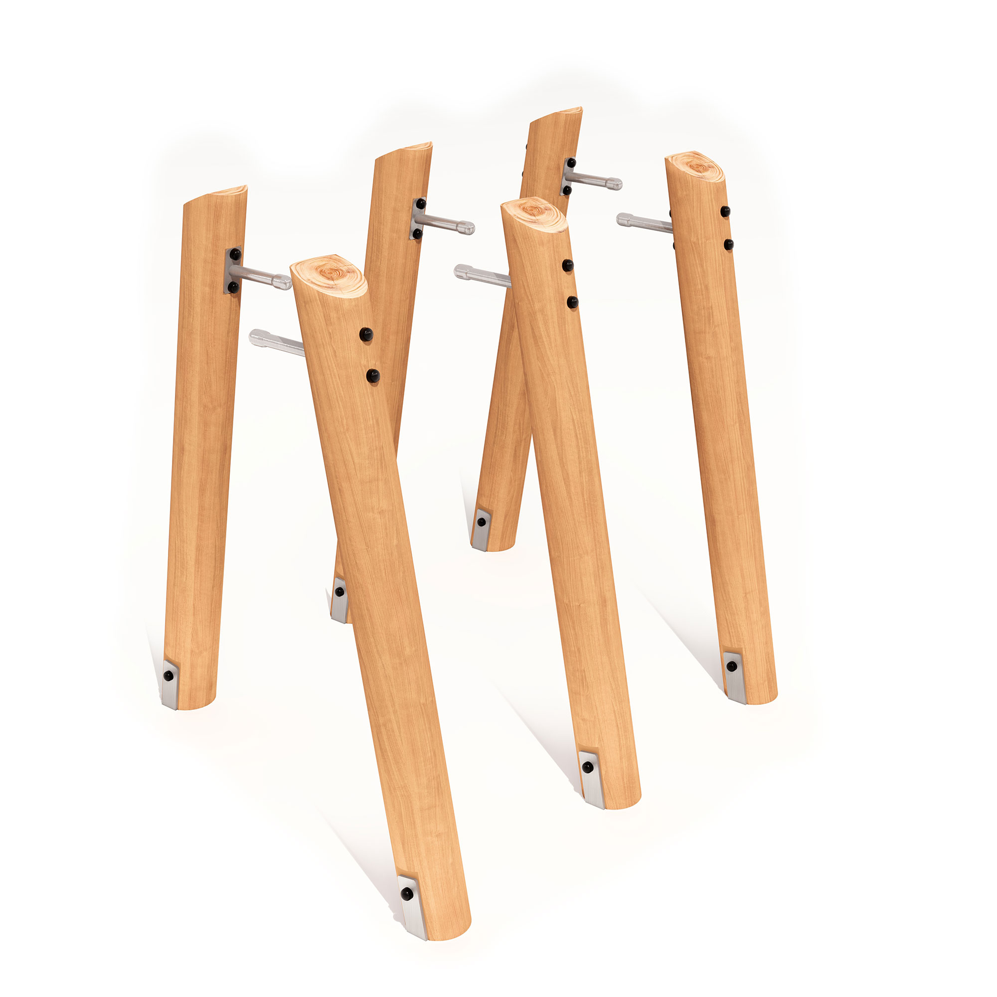 Log Overhead Swing Bars - ForPark